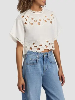 Isabel Marant Étoile Relda Embroidered Top