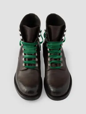 Prada Leather Laced Booties