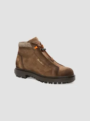 Santoni St. Moritz Suede Alpine Boots