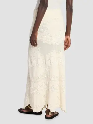 Isabel Marant Étoile Sanaya Cotton Lace Maxi Skirt - Ecru