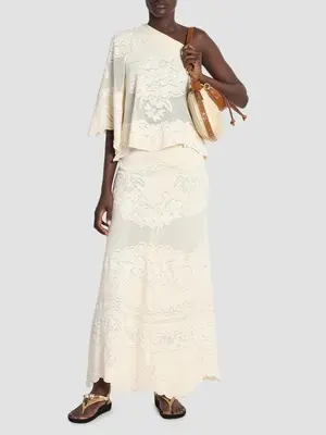 Isabel Marant Étoile Sanaya Cotton Lace Maxi Skirt - Ecru