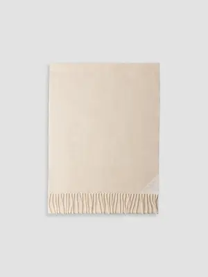 Prada Jacquard Evening Silk, Cashmere And Lurex Scarf - Gold