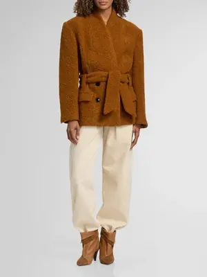 Isabel Marant Étoile Syndra Wool-blend Belted Jacket