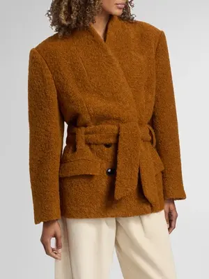 Isabel Marant Étoile Syndra Wool-blend Belted Jacket