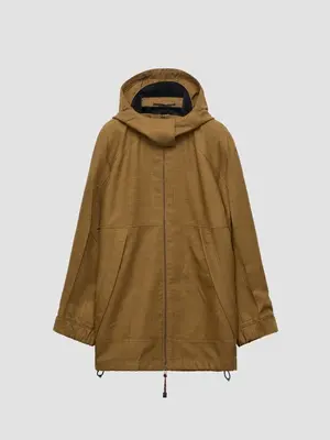 Prada Melange Hopsack Wool Jacket - Brown