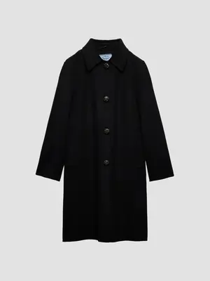 Prada Single-breasted Double Cashmere And Wool Coat