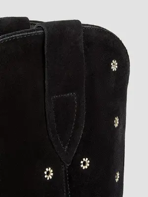 Isabel Marant Étoile Duerto 40mm Grommet Suede Cowboy Boots