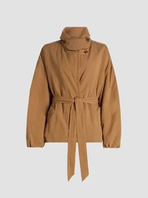 Isabel Marant Étoile Volinda Cotton-linen Belted Coat - Camel