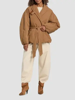 Isabel Marant Étoile Volinda Cotton-linen Belted Coat