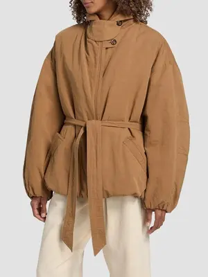 Isabel Marant Étoile Volinda Cotton-linen Belted Coat