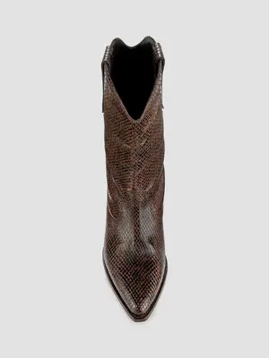 Isabel Marant Étoile Duerto 40mm Leather Cowboy Boots - Mocha
