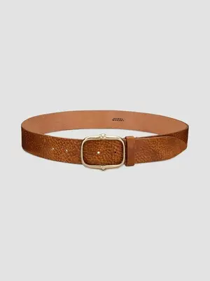 Isabel Marant Étoile Holis Pebbled Leather Belt