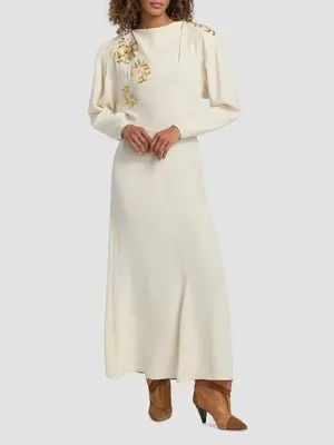 Isabel Marant Étoile Samsha Floral-embroidered Maxi Dress