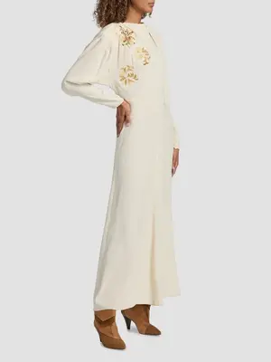 Isabel Marant Étoile Samsha Floral-embroidered Maxi Dress