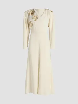 Isabel Marant Étoile Samsha Floral-embroidered Maxi Dress - Ecru