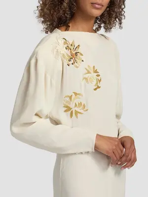 Isabel Marant Étoile Samsha Floral-embroidered Maxi Dress