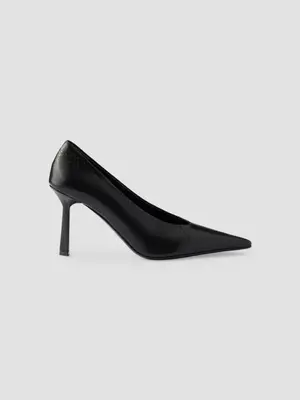 Prada Ayers Leather Pointy Toe Pumps