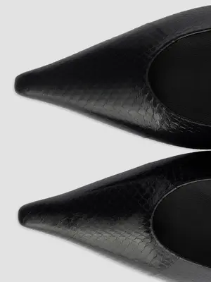 Prada Ayers Leather Pointy Toe Pumps