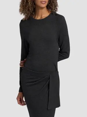 Isabel Marant Étoile Jozira Draped Sweaterdress