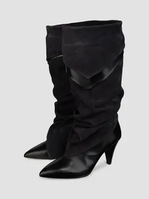 Isabel Marant Étoile Lezra 75mm Slouchy Leather Boots