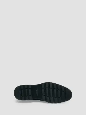 Santoni Rock Lug Sole Leather Penny Loafers