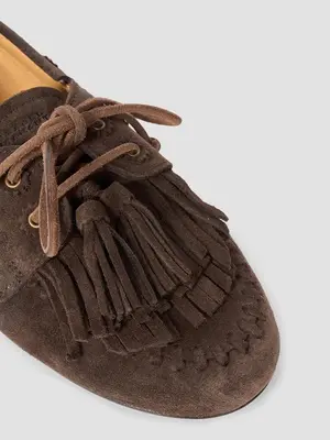 Isabel Marant Étoile Fersi Tassel-trim Suede Loafers