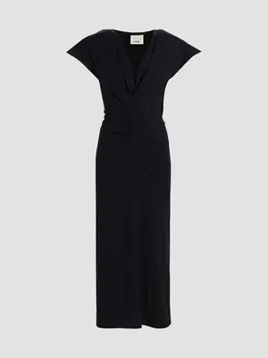 Isabel Marant Étoile Nadra Draped Cotton Maxi Dress