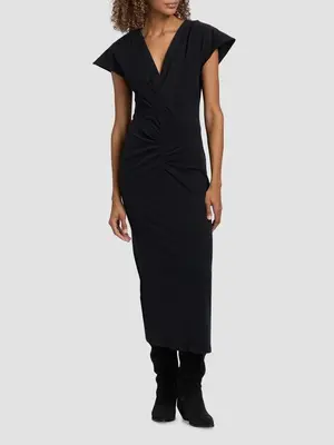 Isabel Marant Étoile Nadra Draped Cotton Maxi Dress