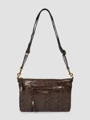 Isabel Marant Étoile Nessah Python-embossed Leather Shoulder Bag