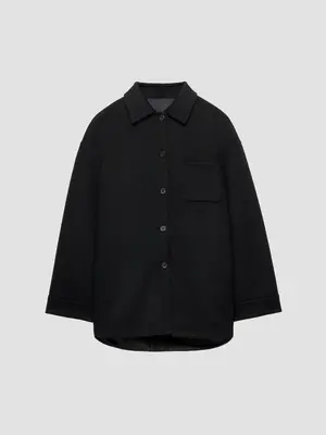 Prada Reversible Double Cashwool And Nylon Caban Jacket