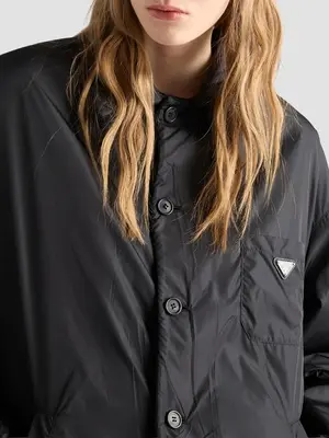 Prada Reversible Double Cashwool And Nylon Caban Jacket