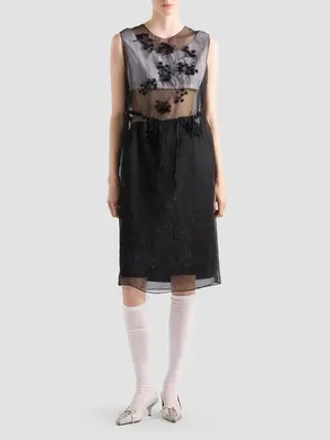 Prada Embroidered Silk Cigaline Dress