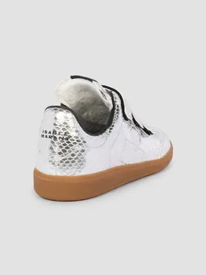 Isabel Marant Étoile Beth Snake-embossed Leather Low-top Sneakers