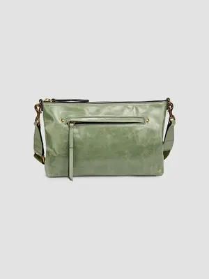 Isabel Marant Étoile Nessah Leather Shoulder Bag - Sage