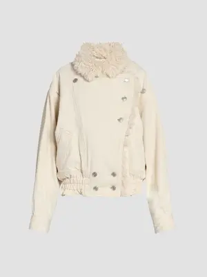 Isabel Marant Étoile Valineo Sherpa-lined Denim Jacket