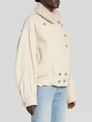 Isabel Marant Étoile Valineo Sherpa-lined Denim Jacket