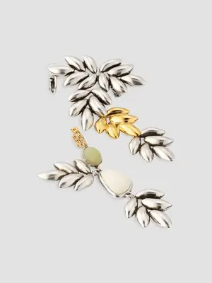 Isabel Marant Étoile Asymmetric Floral Drop Earrings