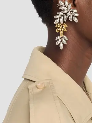 Isabel Marant Étoile Asymmetric Floral Drop Earrings
