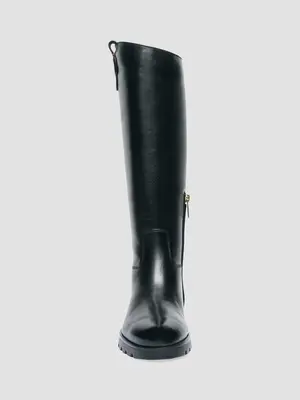 Santoni Bess Leather Knee-high Boots