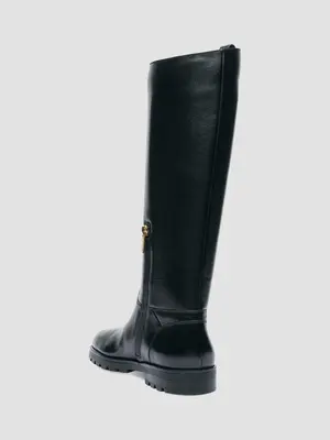 Santoni Bess Leather Knee-high Boots