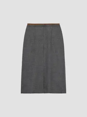 Prada Rush Stitch Midi Skirt