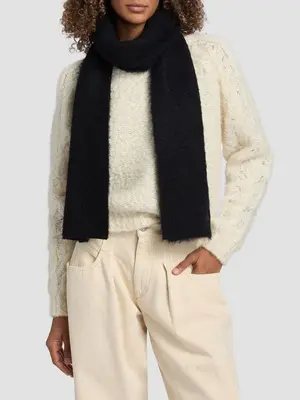 Isabel Marant Étoile Peliz Alpaca-blend Scarf - Black