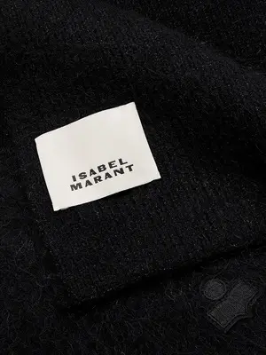 Isabel Marant Étoile Peliz Alpaca-blend Scarf - Black