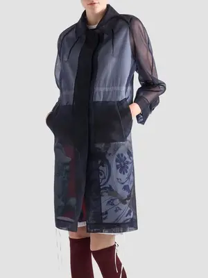 Prada Single-breasted Crinoline Coat