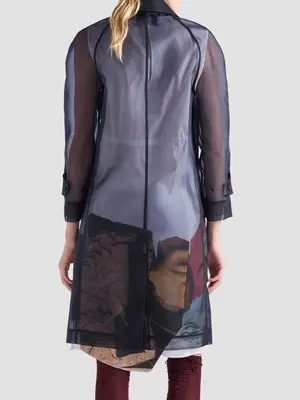 Prada Single-breasted Crinoline Coat