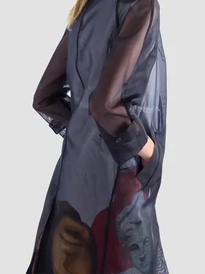 Prada Single-breasted Crinoline Coat