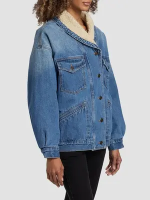 Isabel Marant Étoile Pimia Sherpa-collar Denim Jacket