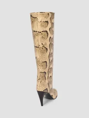 Isabel Marant Étoile Jany 90mm Snakeskin-embossed Leather Boots
