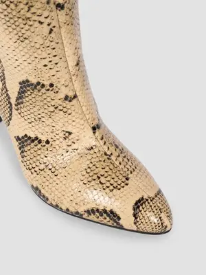 Isabel Marant Étoile Jany 90mm Snakeskin-embossed Leather Boots