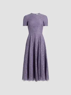 Michael Kors Lace A-line Midi-dress - Wisteria